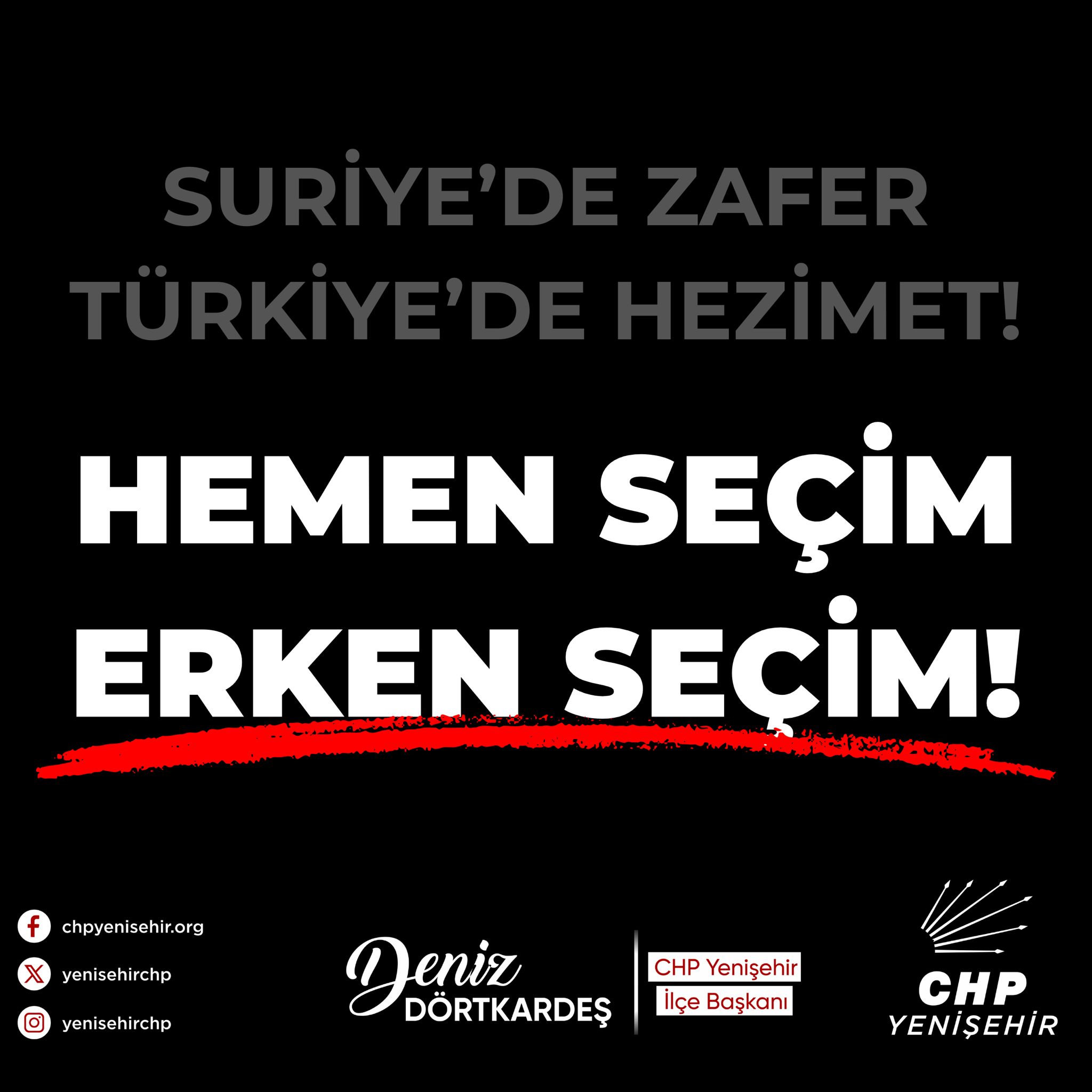 SURİYE’DE ZAFER, TÜRKİYE’DE HEZİMET! HEMEN SEÇİM, ERKEN SEÇİM ...